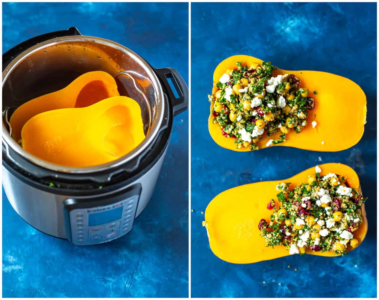 Instant Pot Butternut Squash (Stuffed!) - Eating Instantly