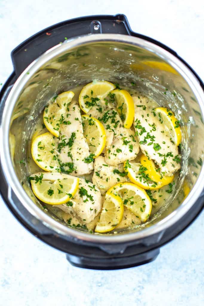 Instant Pot Lemon Garlic Chicken - Eating Instantly