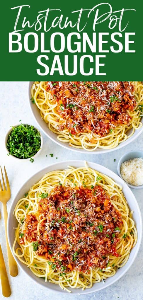 Easy Instant Pot Bolognese {30 Minutes} - Eating Instantly
