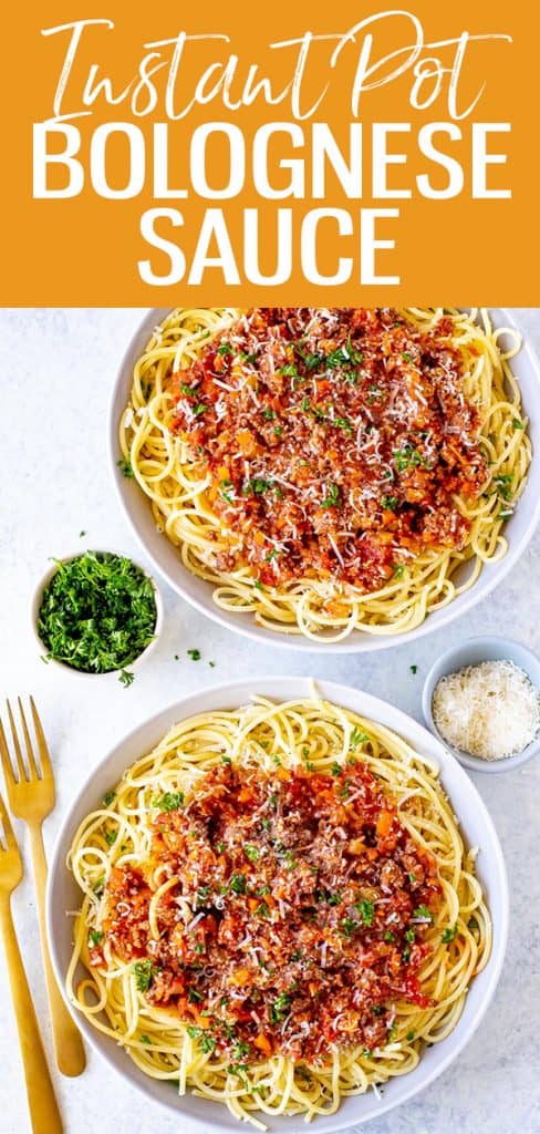 Easy Instant Pot Bolognese {30 Minutes} - Eating Instantly