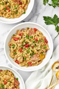 Instant Pot Chicken Paella {Fast + Easy} - Eating Instantly