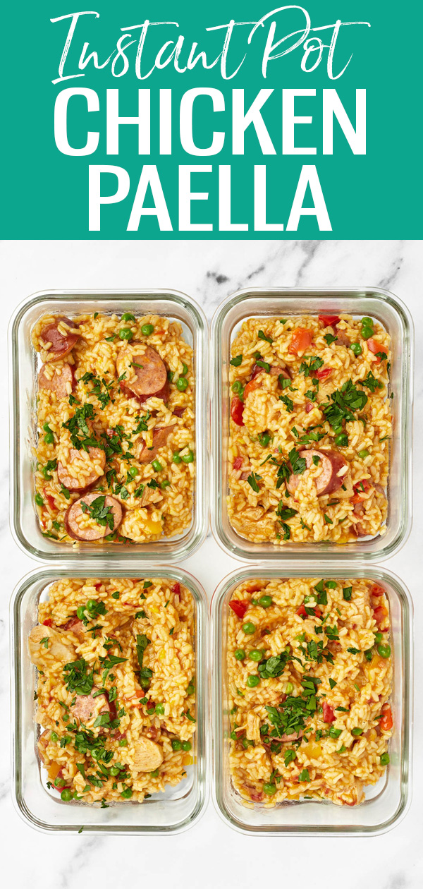 Instant Pot Chicken Paella {Fast + Easy} - Eating Instantly