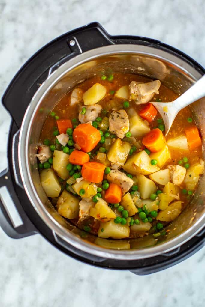 Easy Instant Pot Chicken Stew {Ready in 30 Minutes} - Eating Instantly