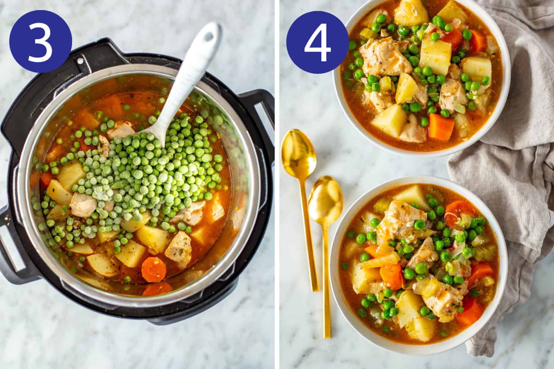 Easy Instant Pot Chicken Stew {Ready in 30 Minutes} - Eating Instantly